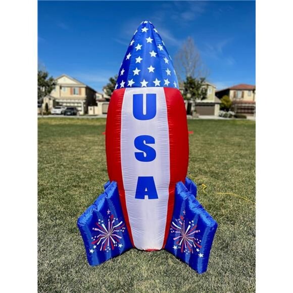 Holiday | 6 Ft Tall Patriotic Independence Day 4th Of July Inflatable ...